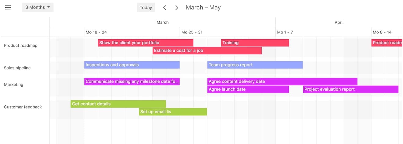 Shared team and project calendar software - Breeze